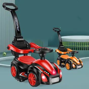 Kids Push Car Plastic Ride On Baby Toy Car Foot To Floor Baby Swing Car ...