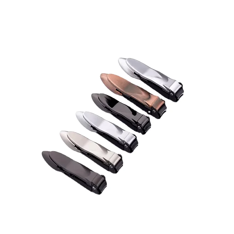 High Quality Portable Carbon Steel Black Nail Clippers Small Curved ...