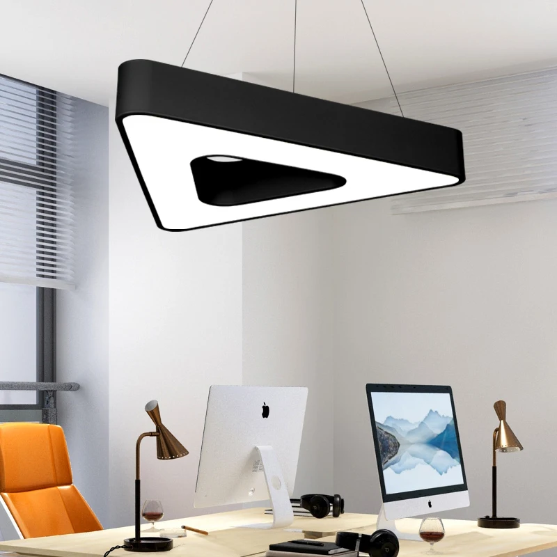 Triangle Shape Suspension LED Linear Light - Modern Office Chandelier
