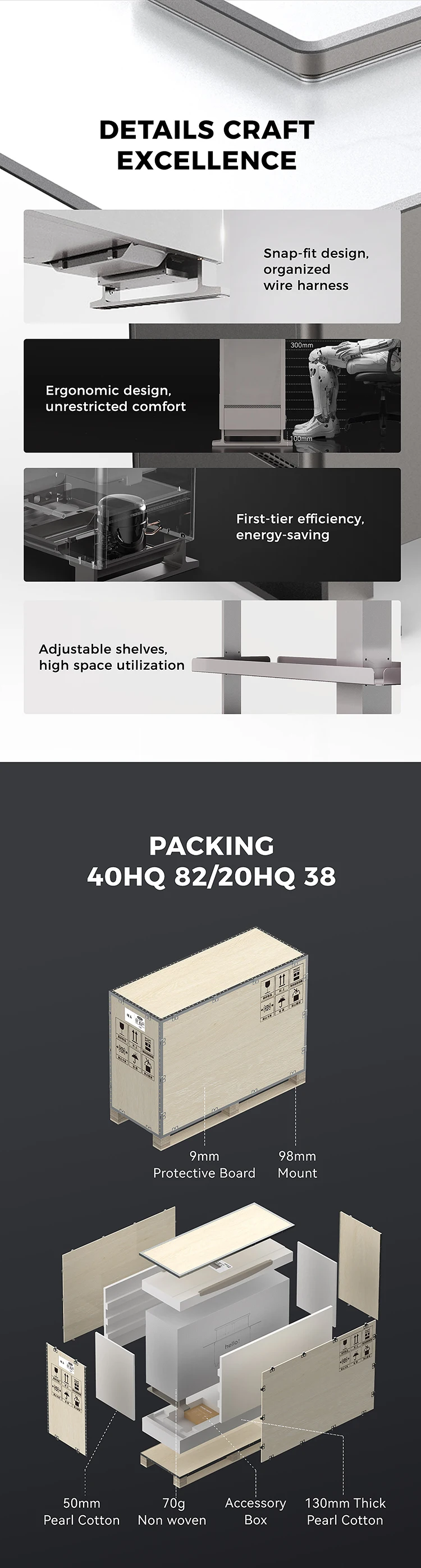 Smart Dining Table - Modern Multifunction Lift up Design