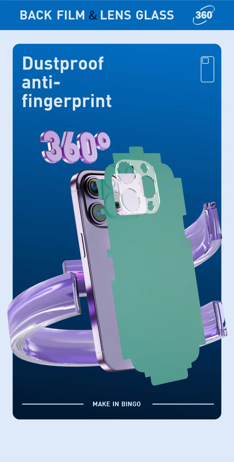 Heybingo 8 in 1 Wholesale Durable Screen Protectors for Iphone