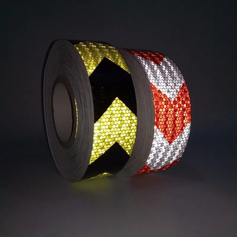 Black Yellow Arrow Reflective Sticker Warning Tape For Truck - Buy ...
