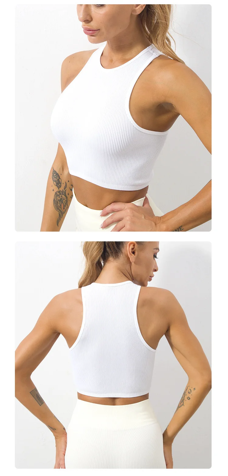 Shop Our High Girls Crop Tank Top - Perfect for Yoga & Fitness