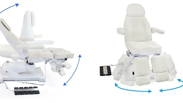 Modern Beige Medical Chair Podiatry Beauty Bed White Electric Patient ...