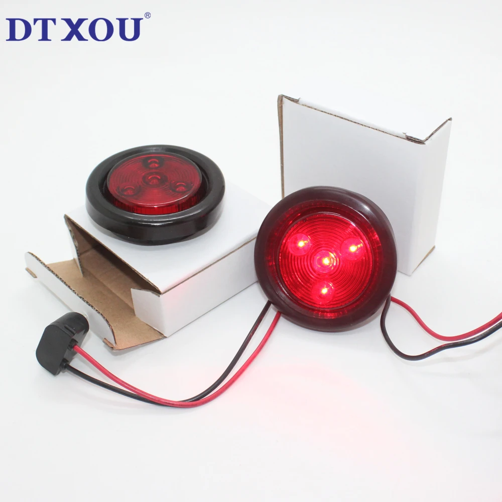 2inch 12v/24v Front Rear Marker Lamp Front Position Lamp Side Signal ...