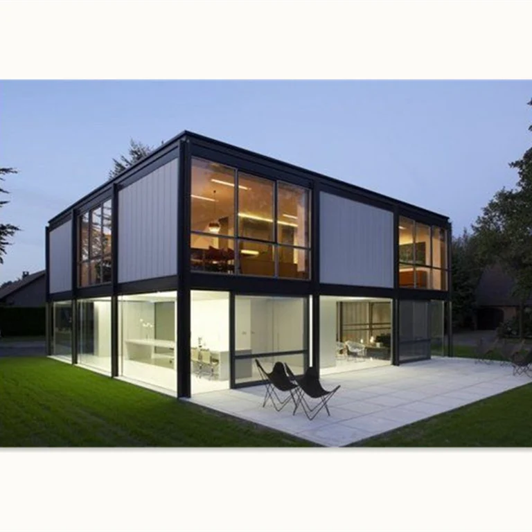 Prefabricated Light Steel Structure Villas Steel Frame Luxury Villa ...