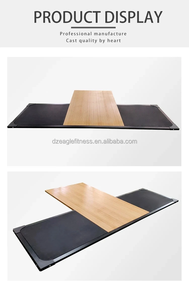 Heavy Duty Fitness Equipment Rubber Wooden Deadlift Custom ...