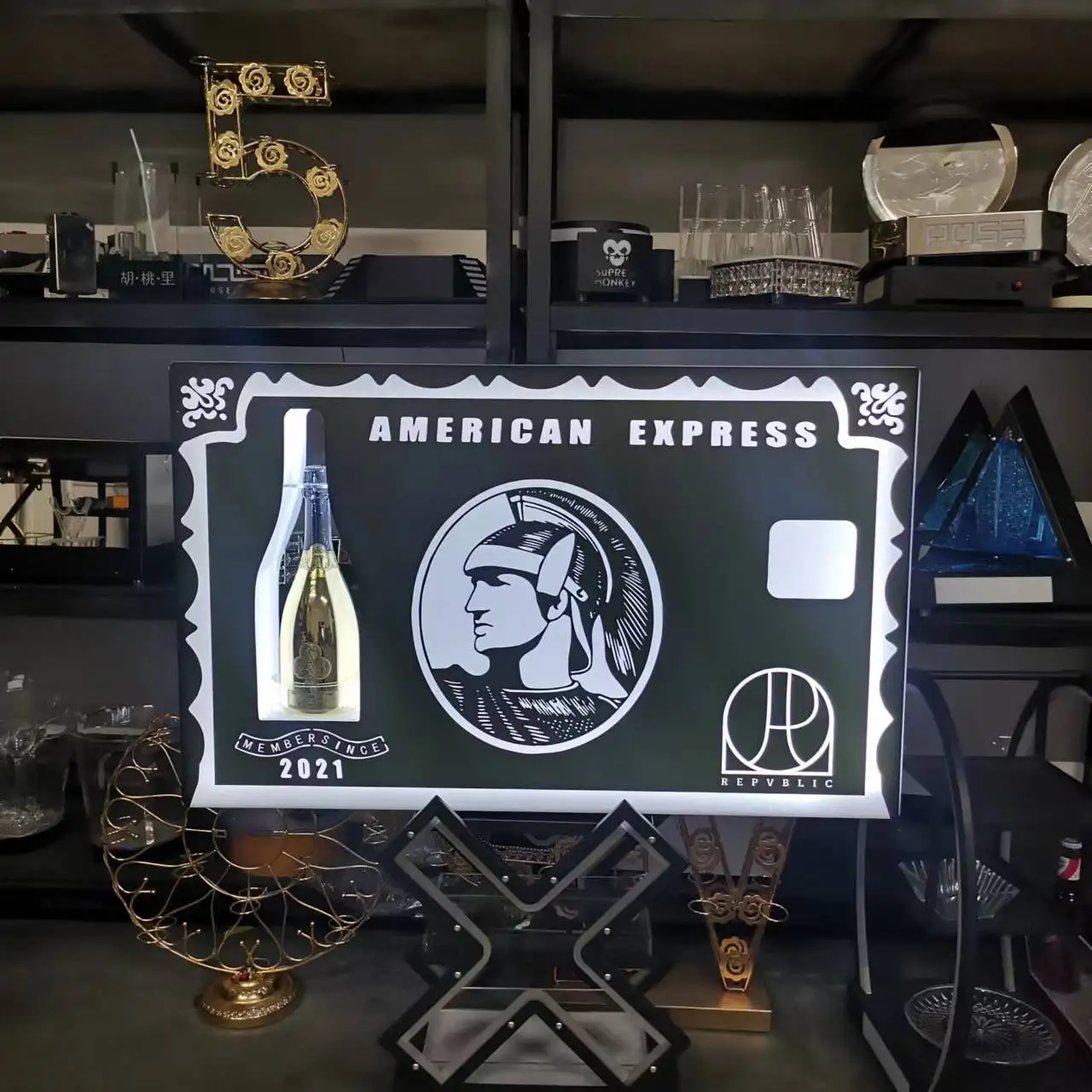 Custom Bar Nightclub Scrolling Text Message Letter Board Sign Vip ...