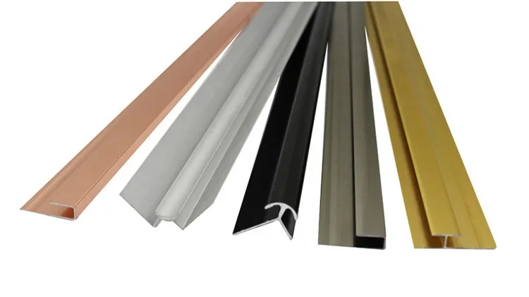 Decorative Metal Trim Molding Wall Panel Profile 18 Mm Aluminium Tile ...