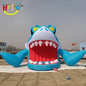 Decoration Giant Inflatable Shark Head Cartoon Inflatable Stage ...