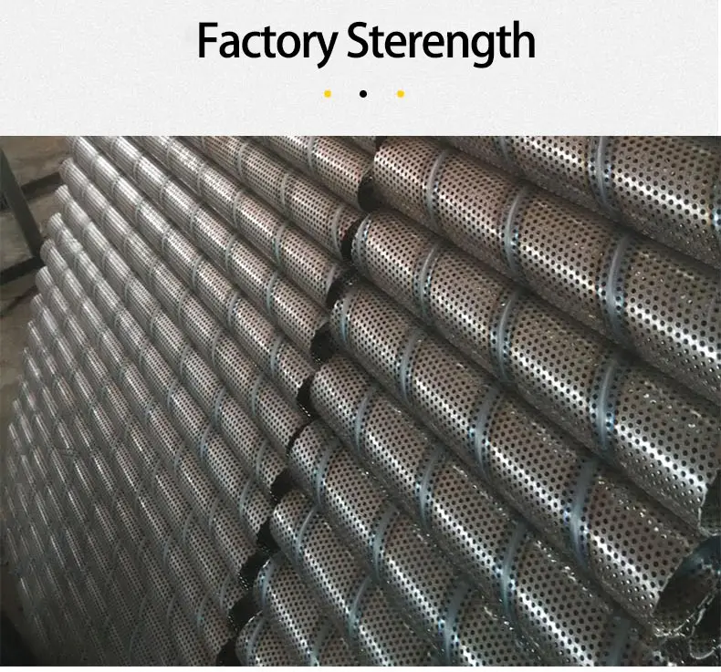 Perforated Metal Mesh Filter Tubes SS304 Sprial Perforated Metal Mesh ...