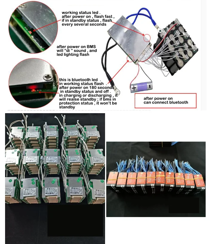 100-240V-50/60HZ Energy Storage ESS BMS for Lithium Batteries Smart BMS 54.6V 1A LiFePO4 Battery ...