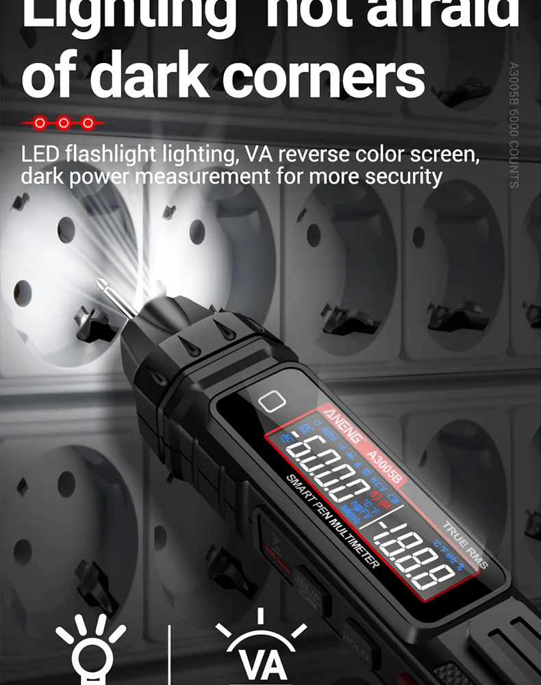 ANENG A3005B Digital Multimeter - Professional Meter Pen Type