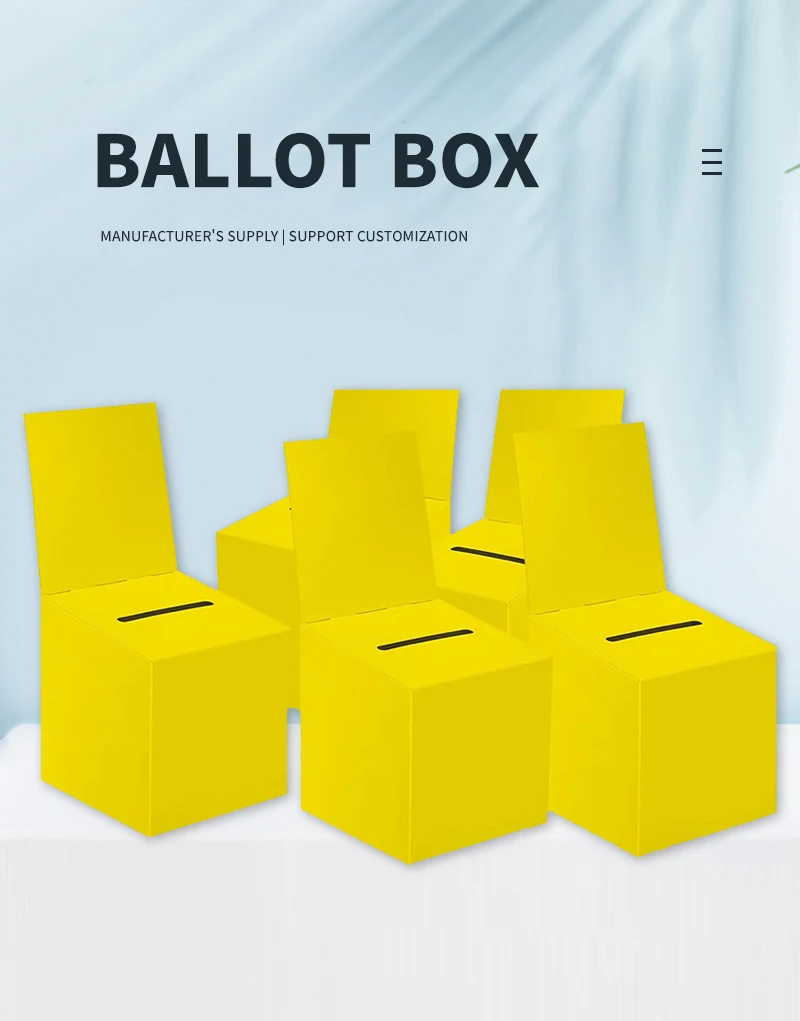 Ballot Box Cardboard For Election Suggestion Boxes With Stand For ...