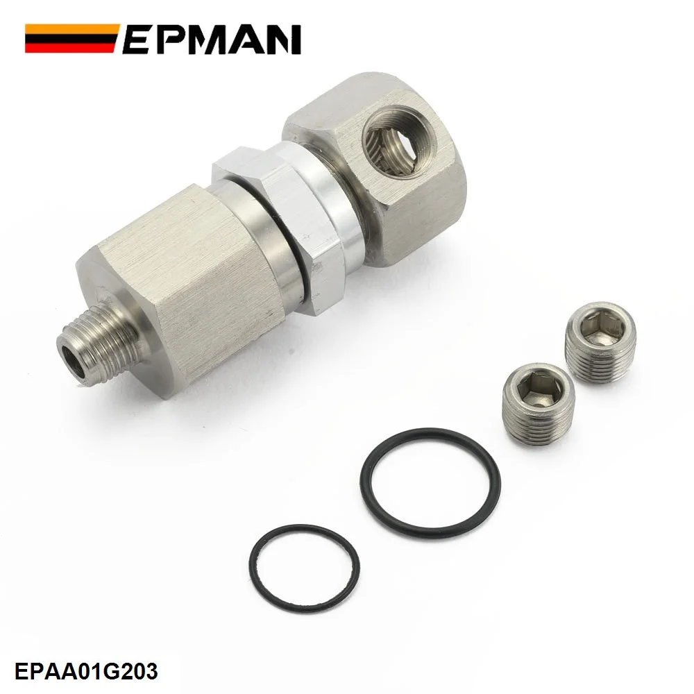 EPMAN Oil Pressure Sending Unit Relocation Adapter With Dual 1/8" NPT ...