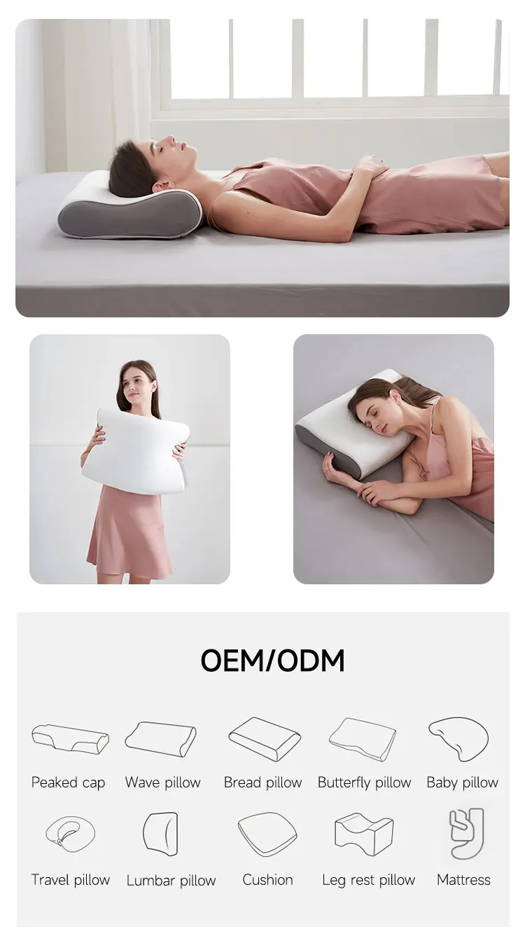 Custom Cervical Memory Foam Bread Pillow Neck Support Ergonomic With ...