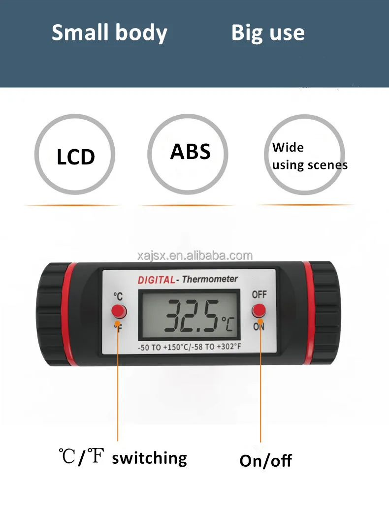 Whisk T Bar Digital Thermometer With Probe 130mm 300mm Home Food Meat ...