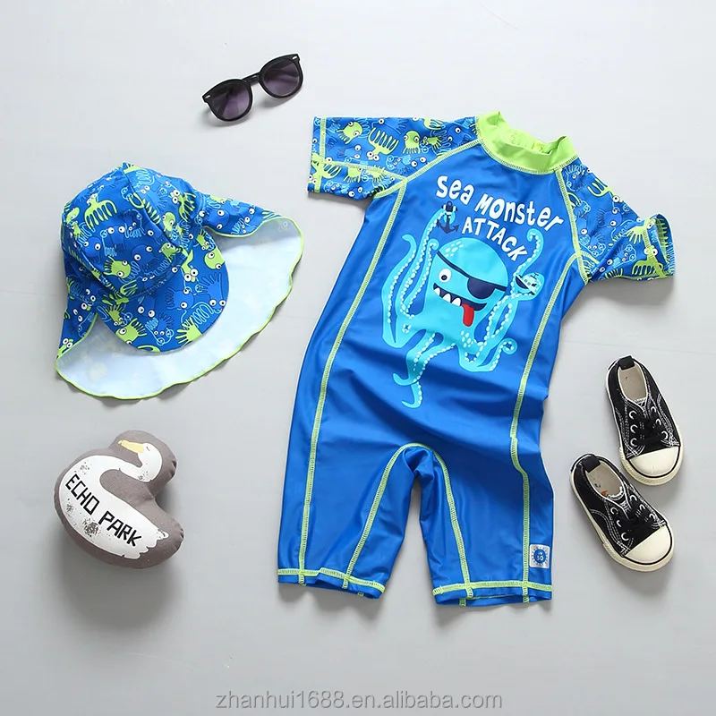 Customization Children Suit Boy Child Conjoined Swimming Suit Is ...