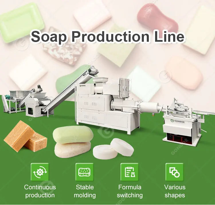 Pour a Fabriquer Des Le Savon Glycerine Solid Soap Production Line ...