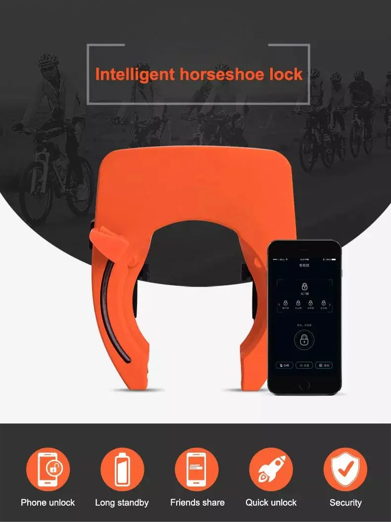 Amazon Ip67 Waterproof Smart Sharing Bike Frame Lock For Bicycle Lock ...