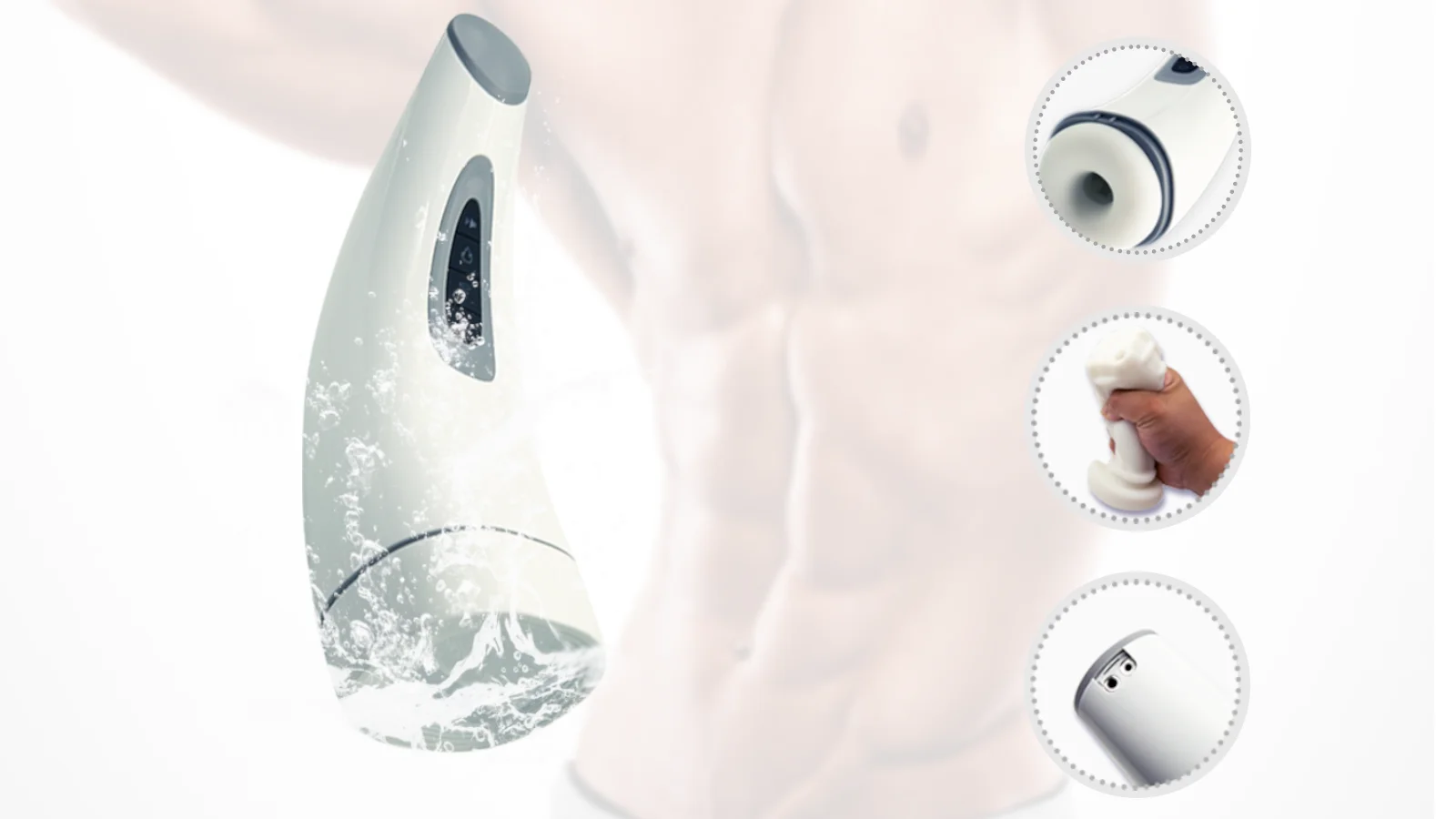 Hot Electric Male Masturbators Penis Sucking Massagers Realistic ...