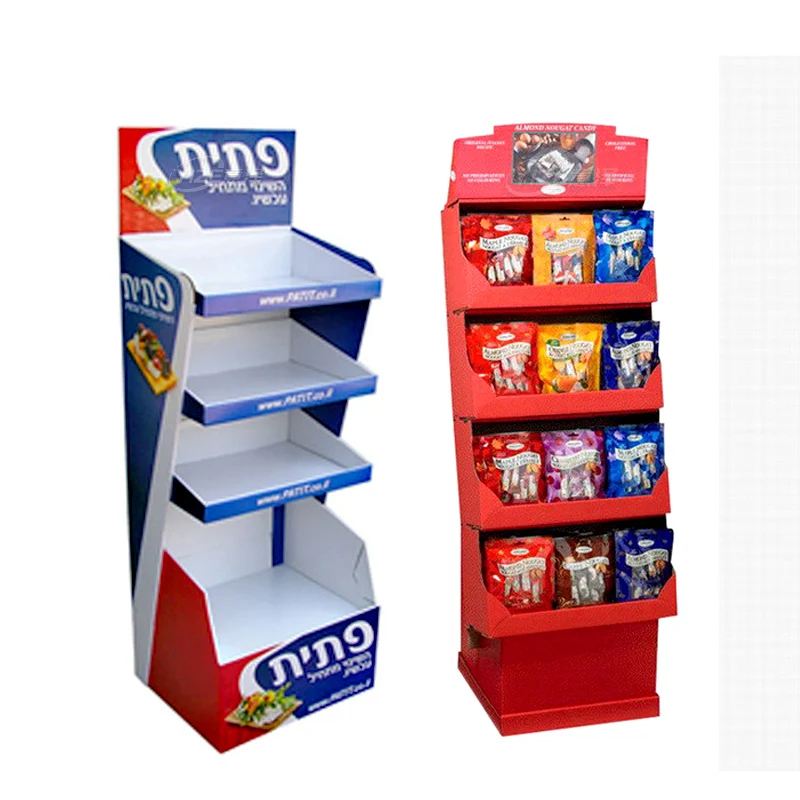 Custom Supermarket Retail Display Rack Cardboard Pop Display Stand ...