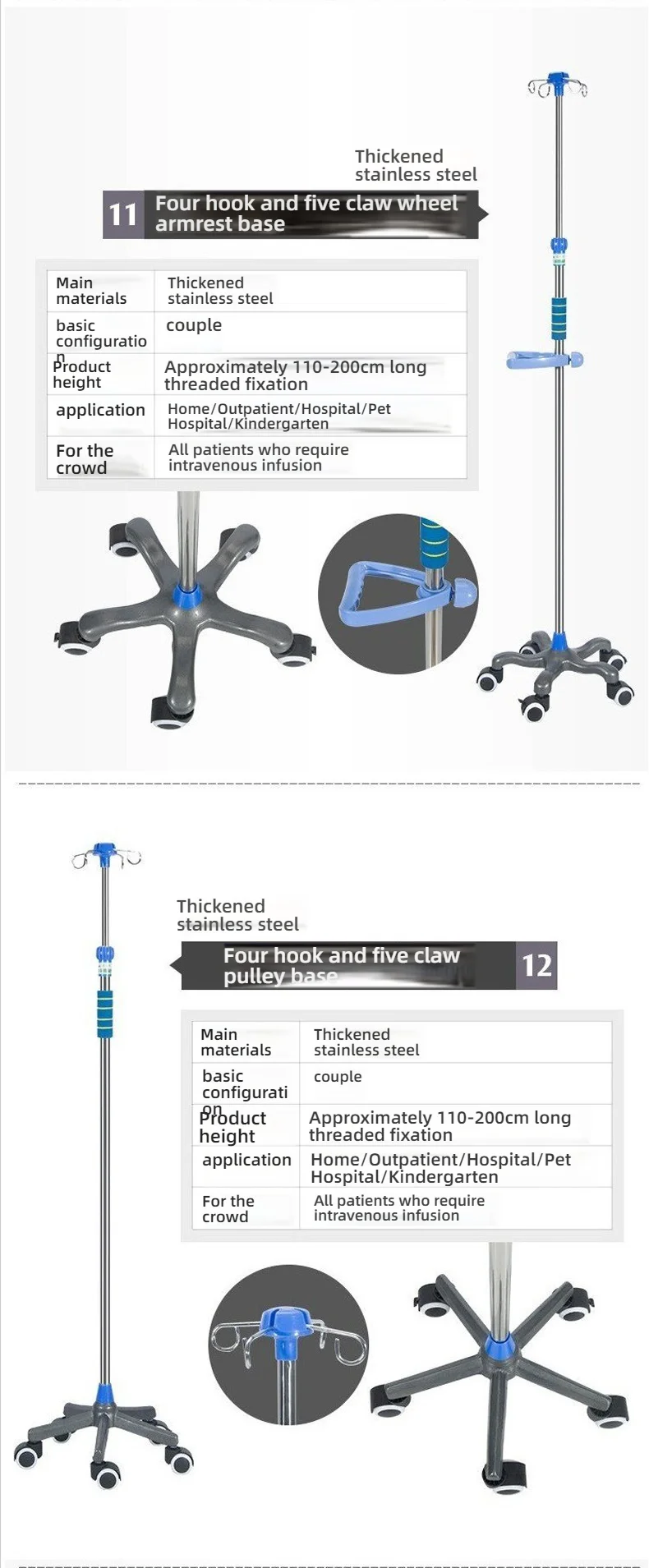 Hospital Ceiling Mounted IV Rail Drip Stand Bottle Hanger Medical ...