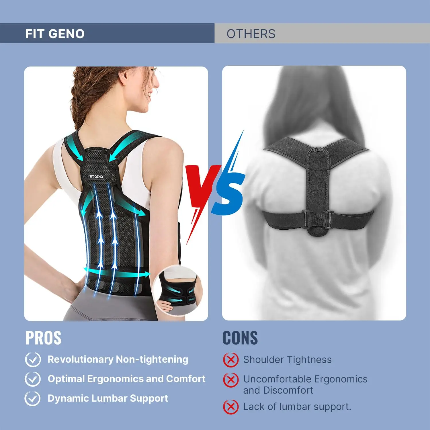 Hunchback Posture Corrector Belt - Adjustable Back Brace