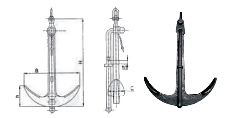 Offshore Ship Anchor - Admiralty Anchor for Marine Use