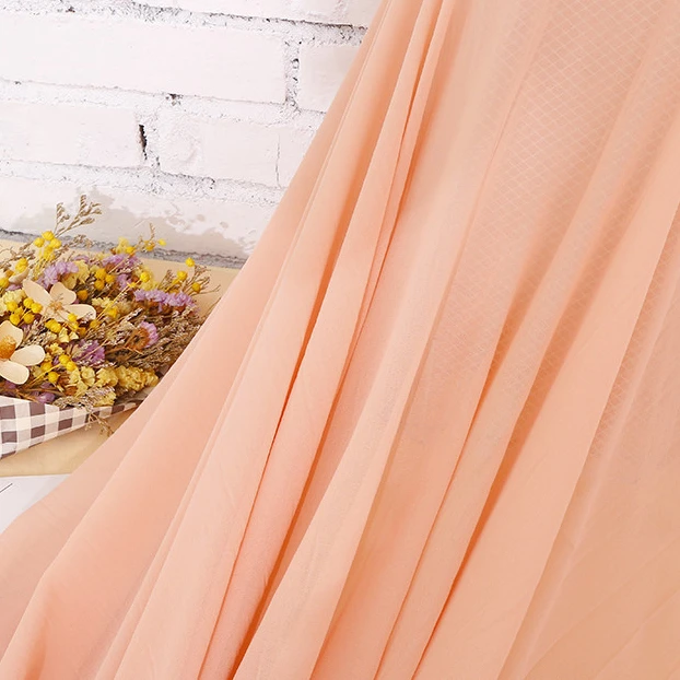 High Quality Breathable Soft Chiffon Georgette Fabric For Woman Scarf ...