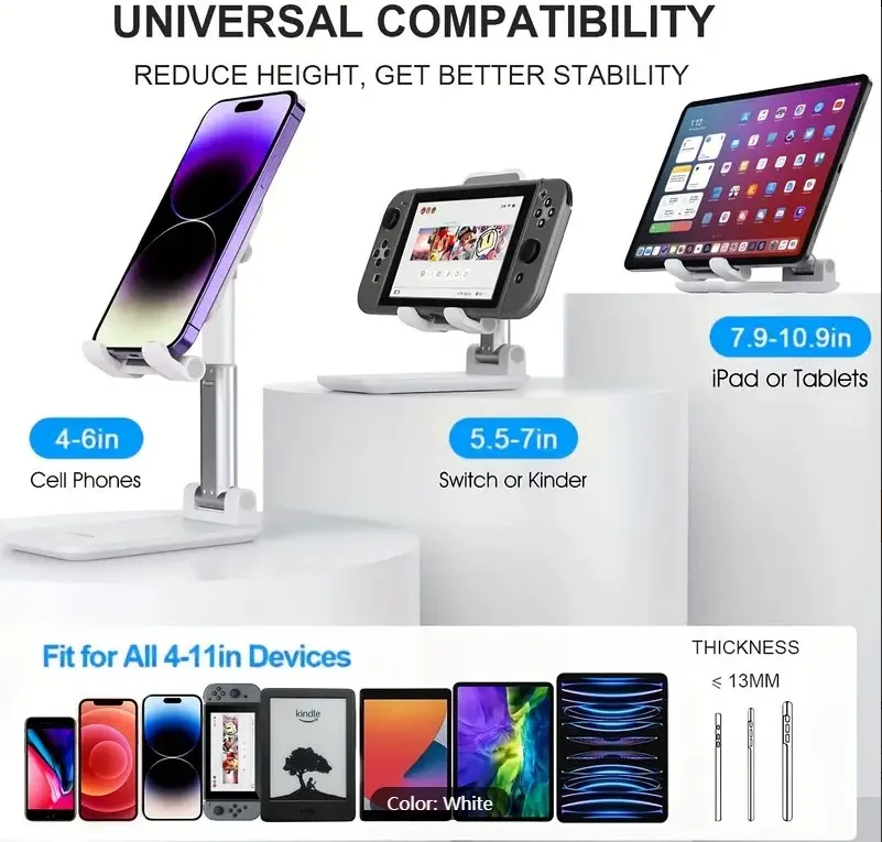 Foldable Laptop Stands Angle Height Adjustable Tablet Stand for All ...