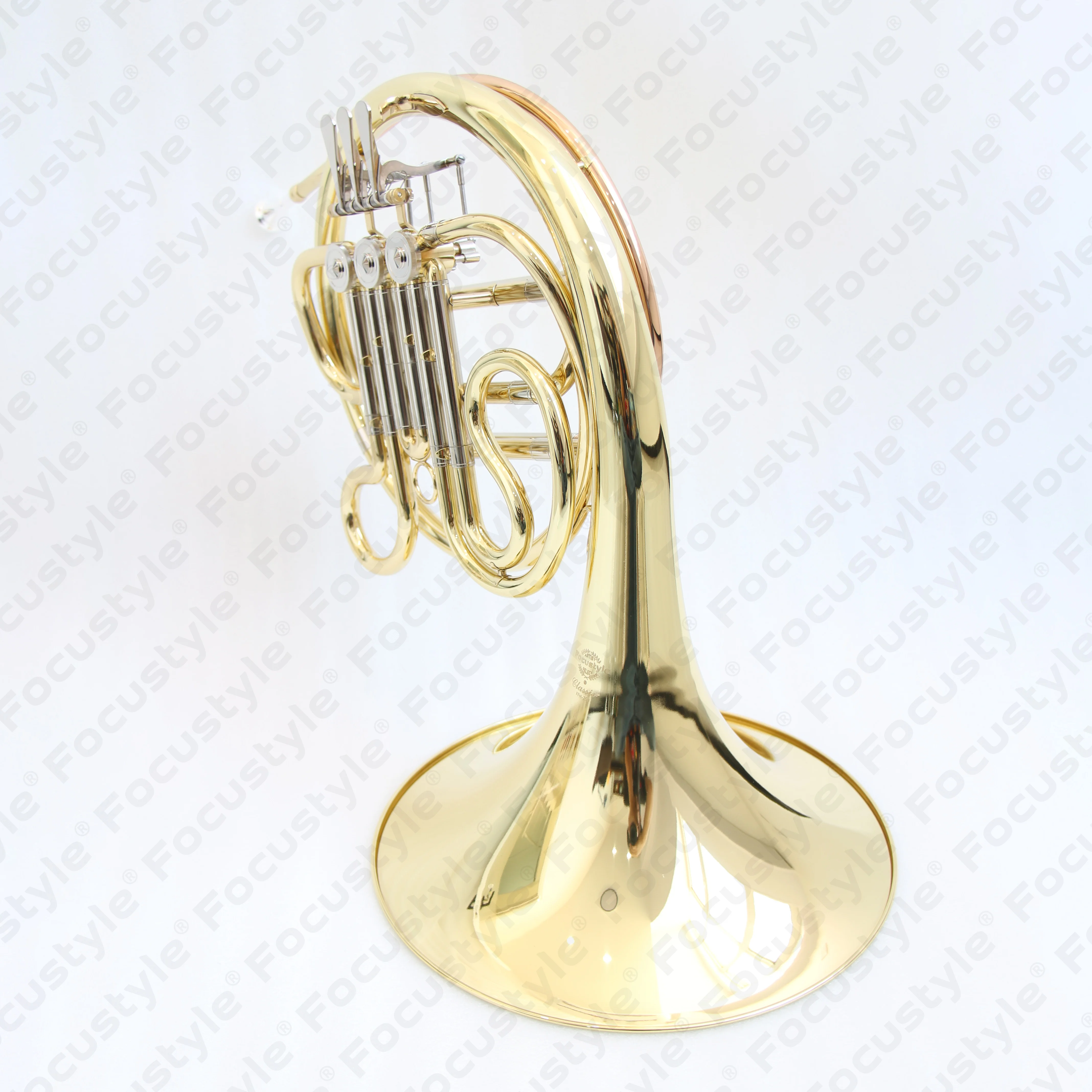 3-Key Single French Horn Instrument with Case Economical F Key Musical ...