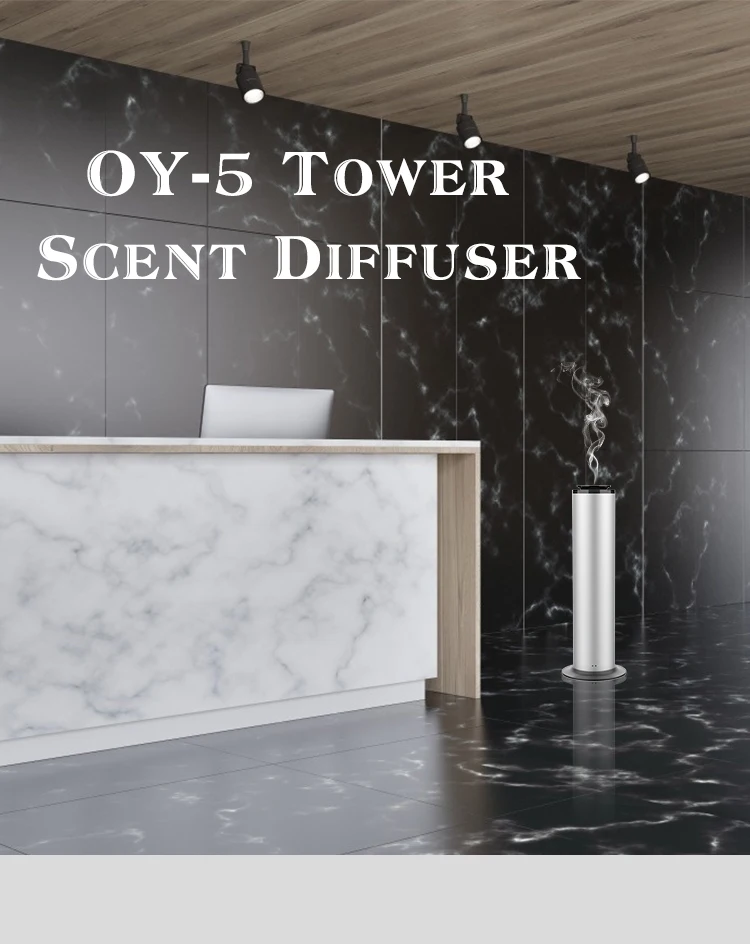 Smart Fragrance Diffuser - HOMEFISH Aluminum Tower Scent Machine