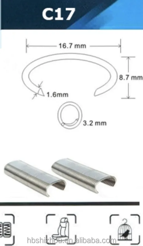 Single Wire Staple Machine Hog Ring Machine C Shape Nail Making Machine ...