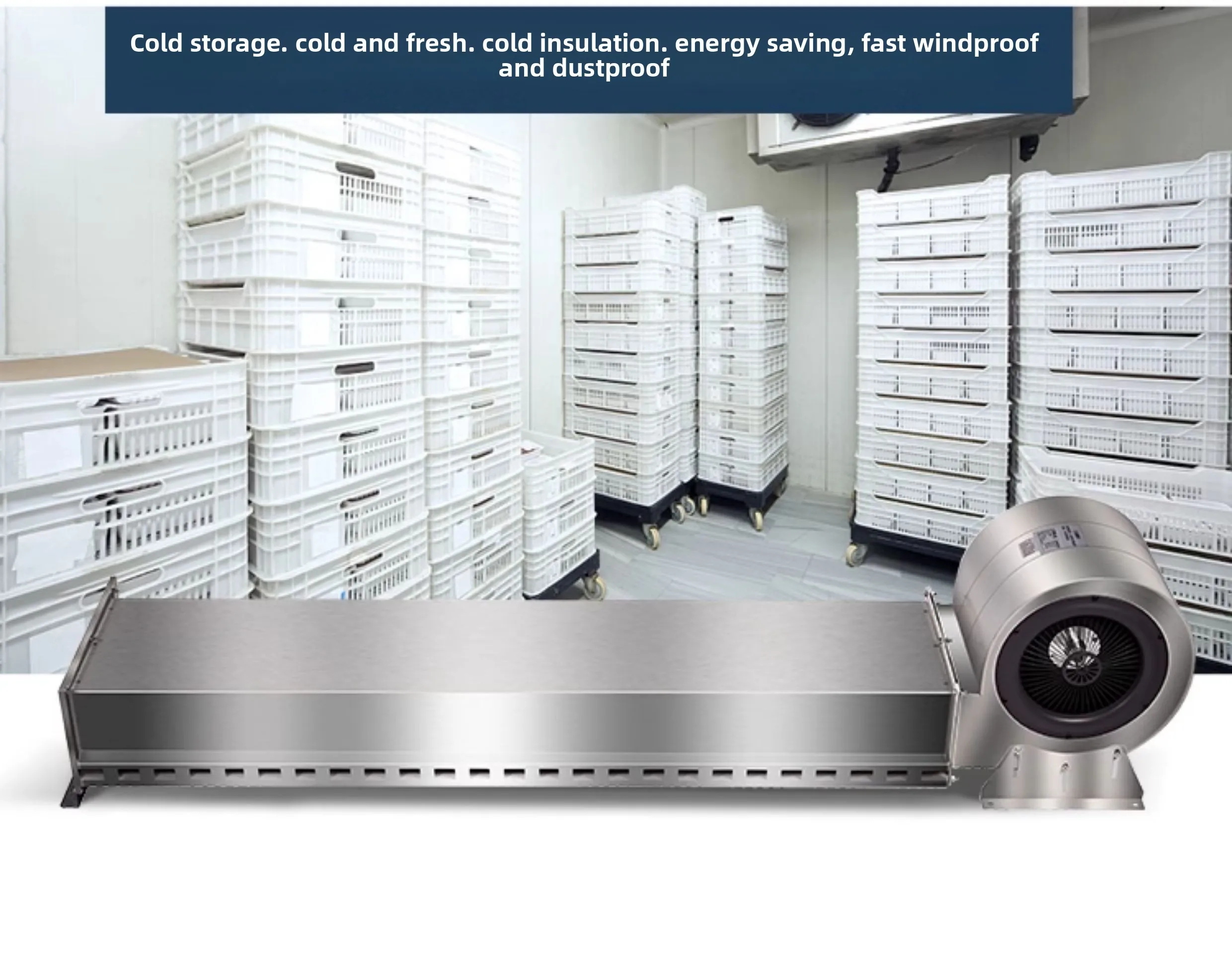 Commercial Centrifugal Air Curtain Machine 1.35m/2m Stainless Steel ...