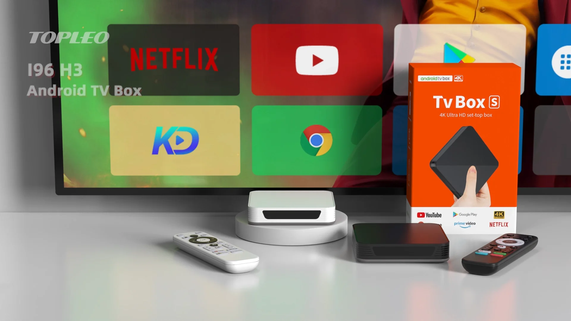 Topleo 2gb 16gb Tv Box Set Top Box 4k Android 10.0 4gb Android Smart Tv ...