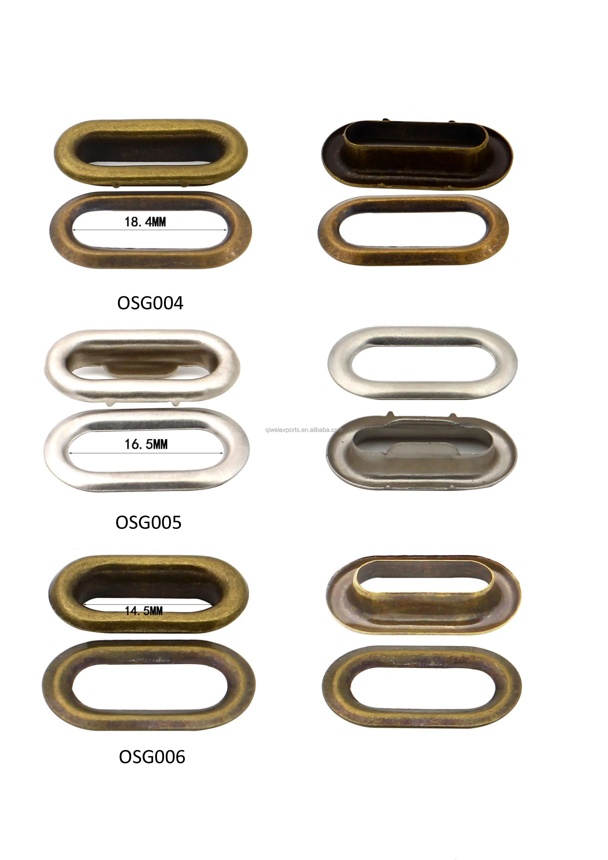 Antique Brass Metal Buckle for Cap 32006 - Qiwei
