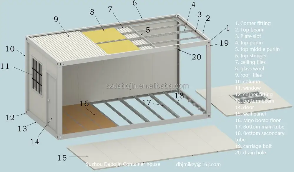 2 Storey Container House For Modular House Prefab Homes - Buy Modular ...