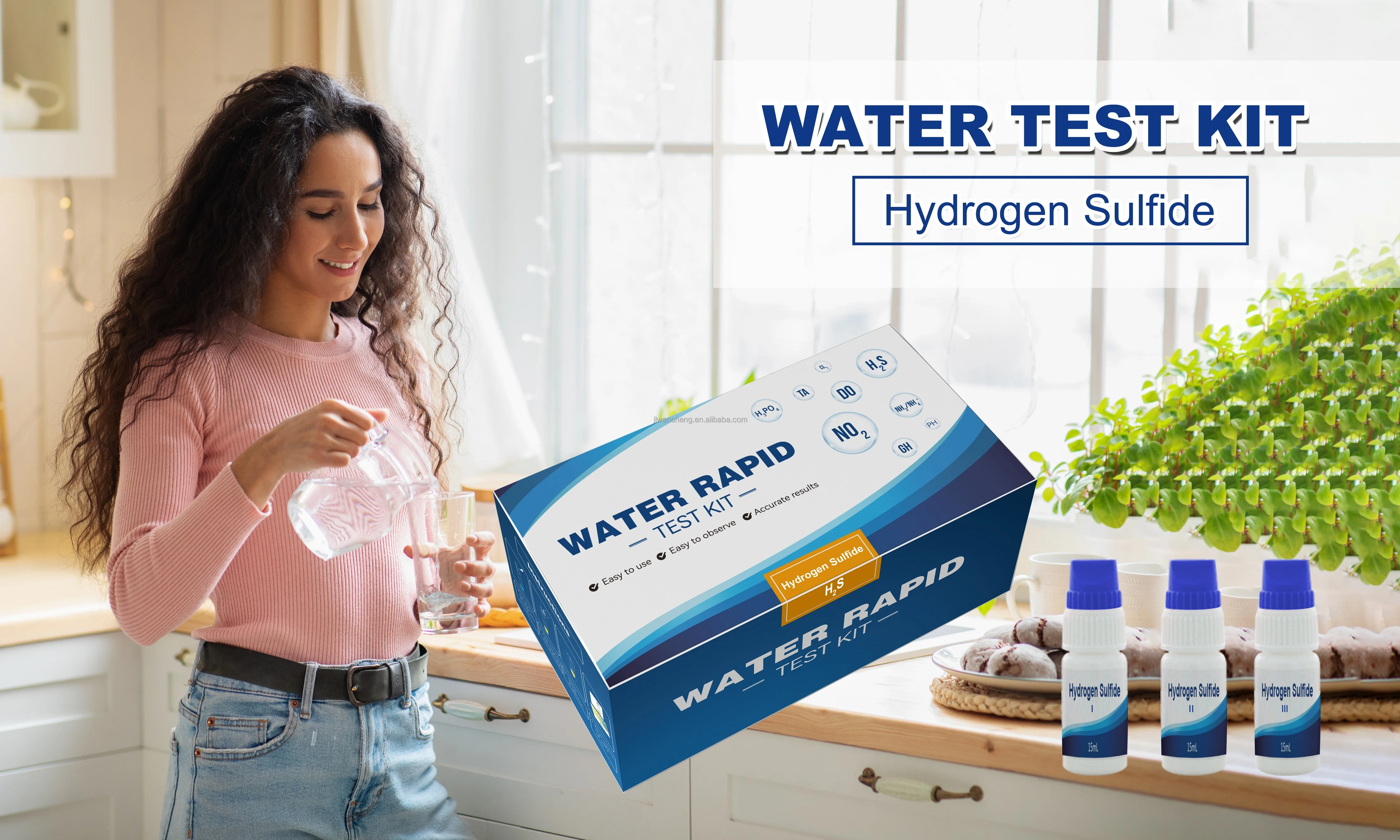 Hydrogen Sulfide Reagent Test Check for Pool Water Testing, Aquarium ...