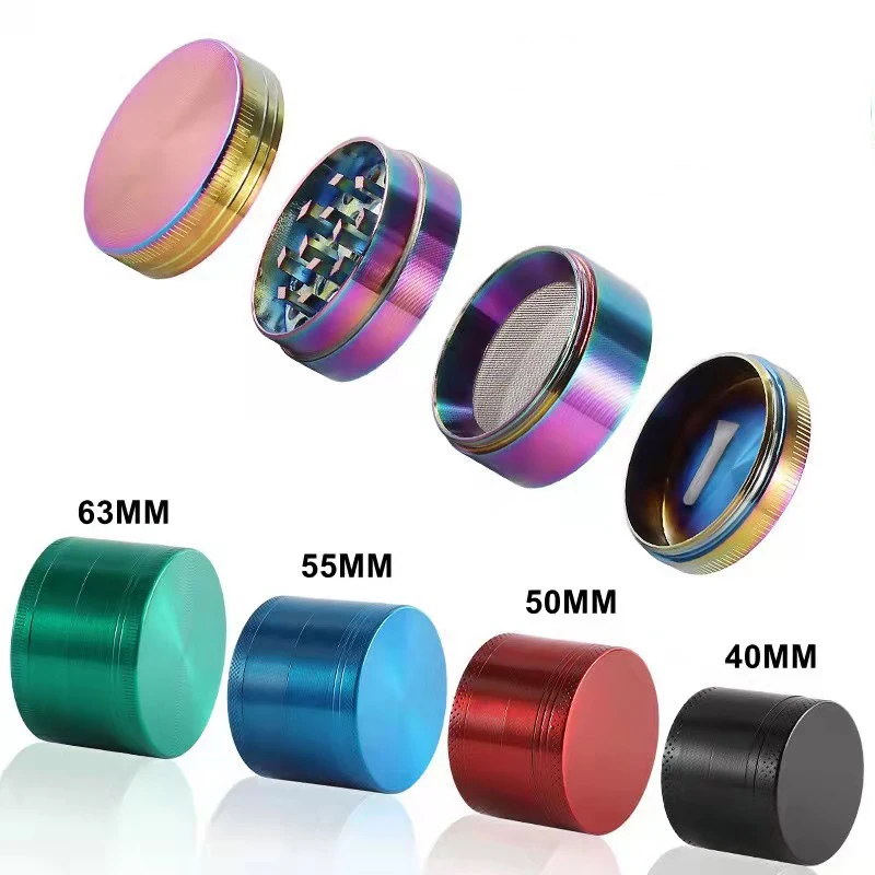 2024 Multi-size Detachable Oem Metal Dry Magnetic Tobacco Grinders Zinc ...