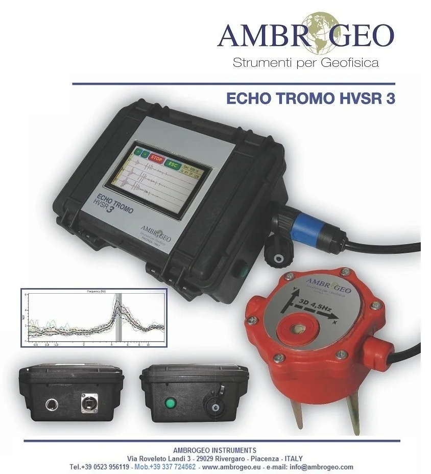 Geophysical Survey Instruments Seismic Recording System Echo Tromo Hvsr ...