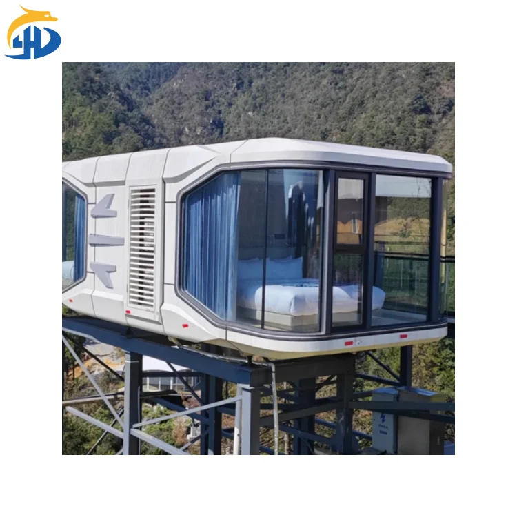 20ft 40ft Luxury Living Mobile Prefab House Space Capsule Bed Hotel ...