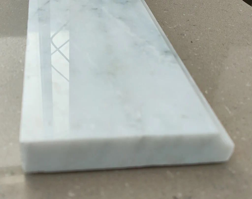 Carrara White Marble Modern Wall Edging Strip Decoration Molding Trim ...