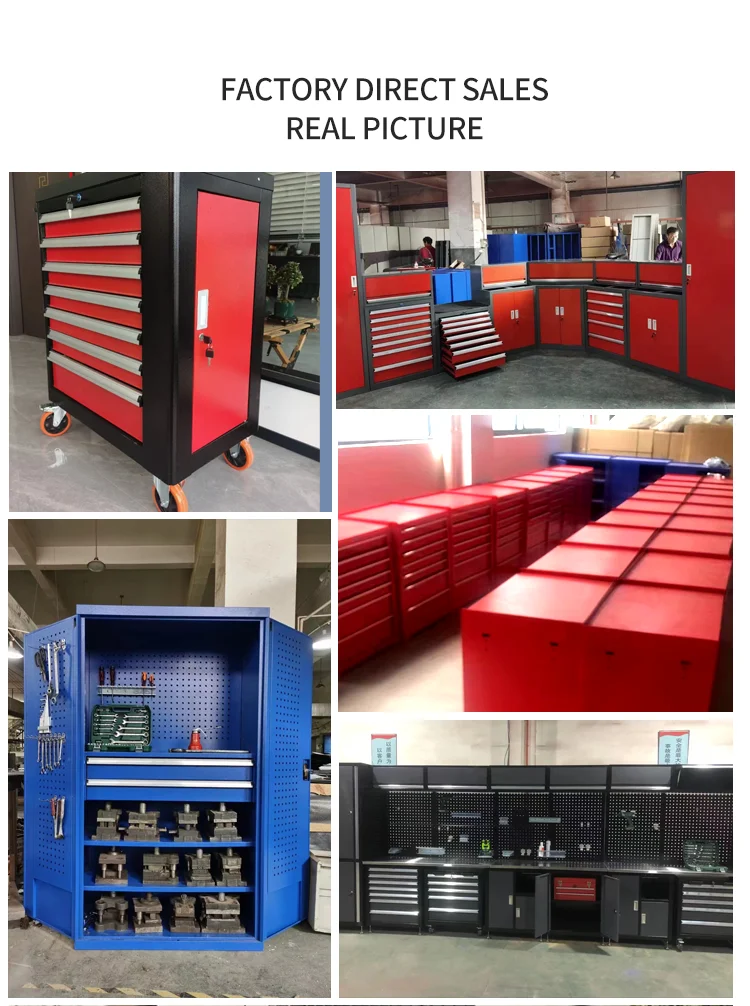 Auto Repair 7 Drawer Tool Box Cart Workbench Workshop Roller Cabinet ...