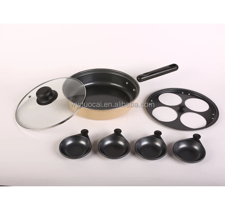 Black Xynflon Non-Stick Egg Poacher Kits - Durable & Versatile