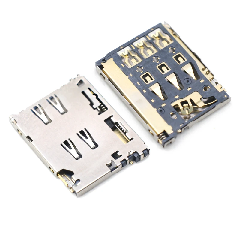 miniature H1.45 6 pin nano sim connectors slot socket P/N 102324792