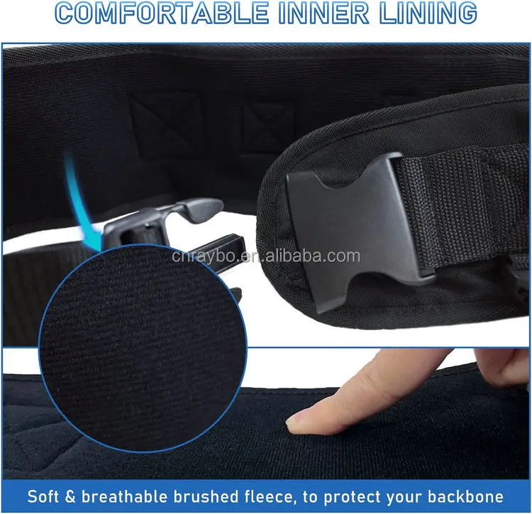 Black Standing And Walking Safety Waist Buckle Assistive Gait Transfer ...