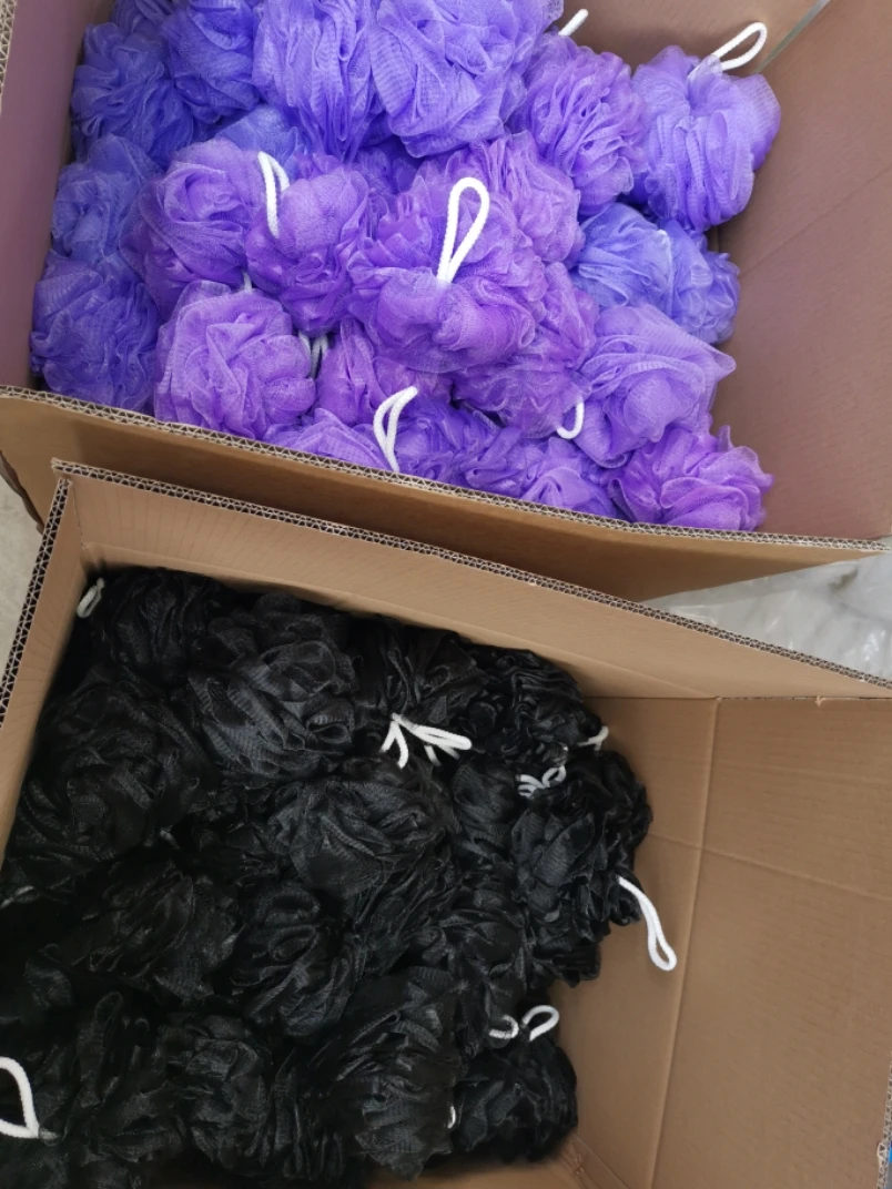 50g Rose Bath Sponge Body Scrubber Shower Sponge Fast Foaming Shower ...