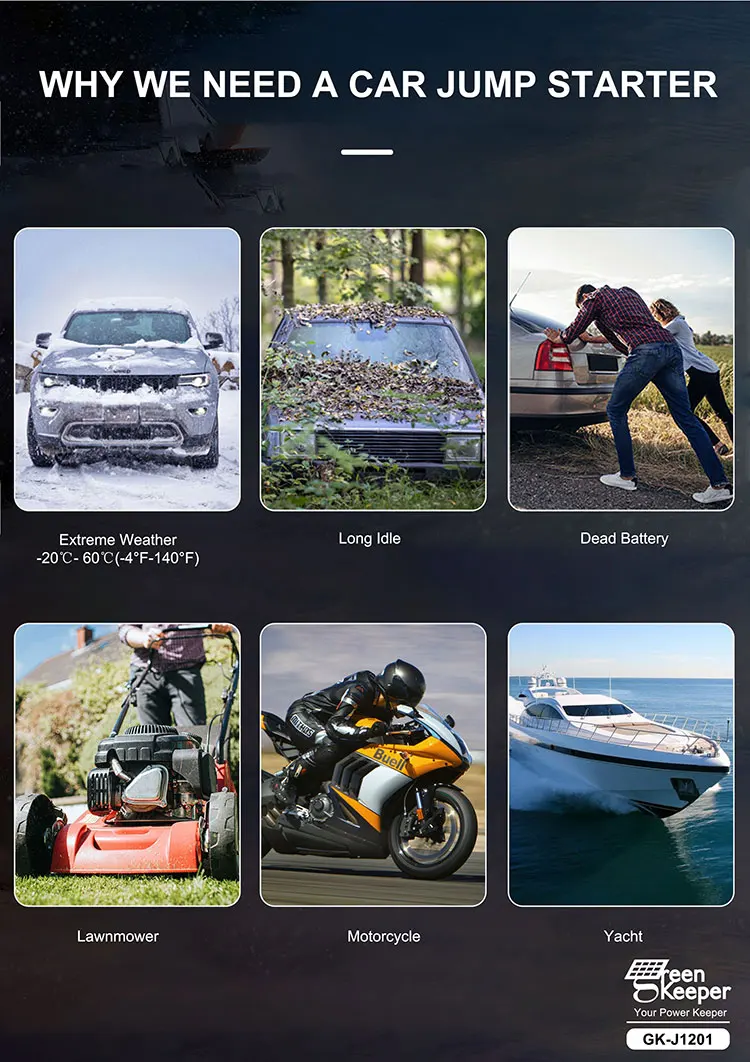 Starter 12v Jump Starter1000a Jump Starter Qc3.0 Portable Car Jump ...