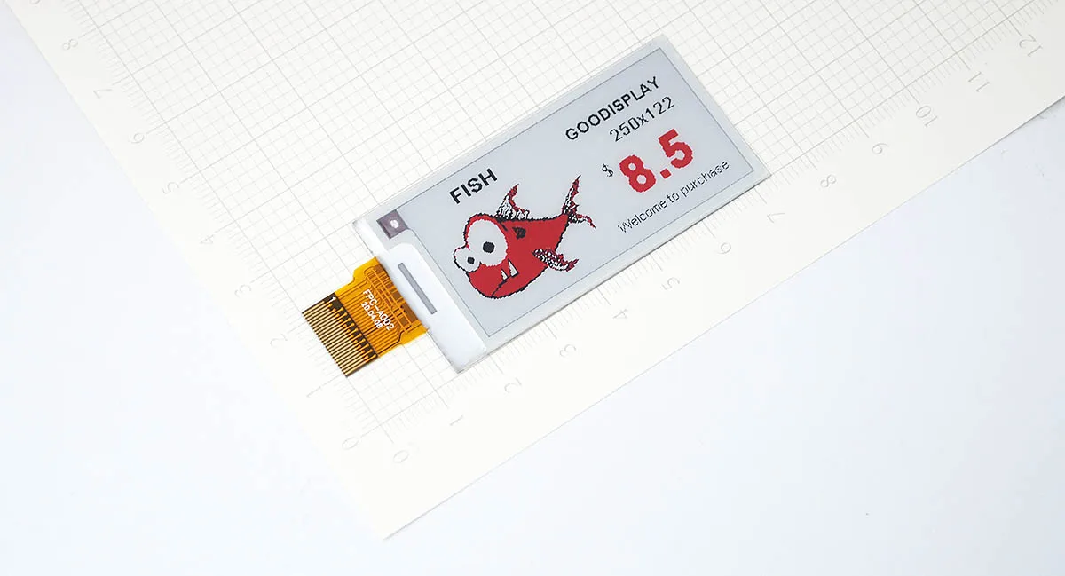 2.13inch E-Paper Display - Transparent, Colorful, and Thin